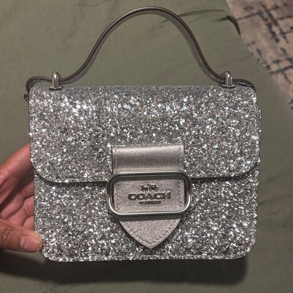 Coach | Bags | Coach Sparkling Silver Mini Bag | Poshmark